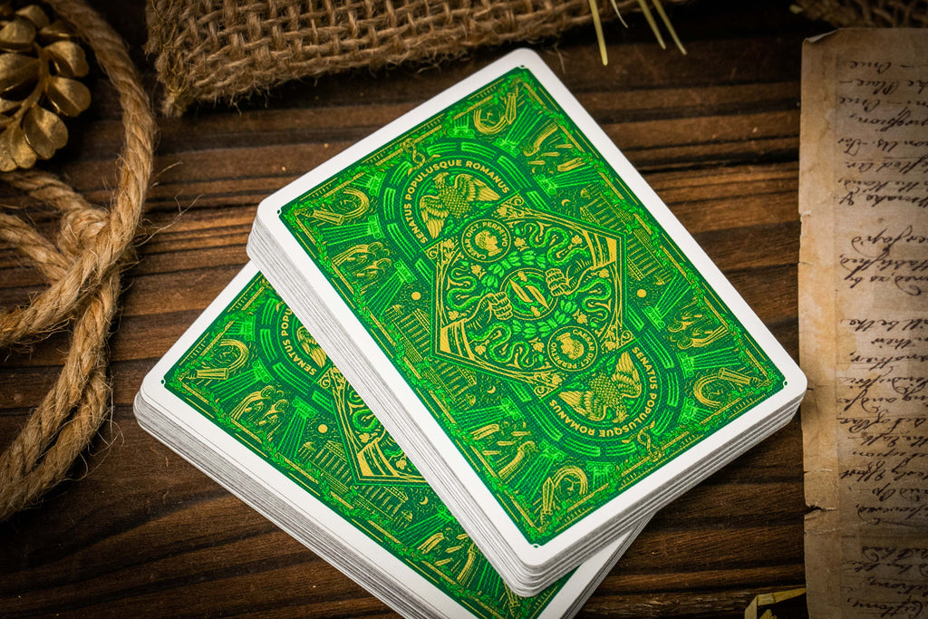 Caesar Playing Cards - Green Edition By Riffle Shuffle Playing Card Co.