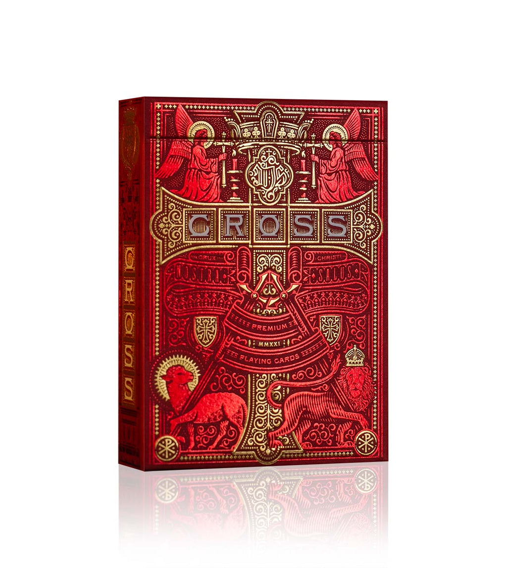 The Cross Playing Cards (Maroon Martyrs Edition) By Riffle Shuffle ...