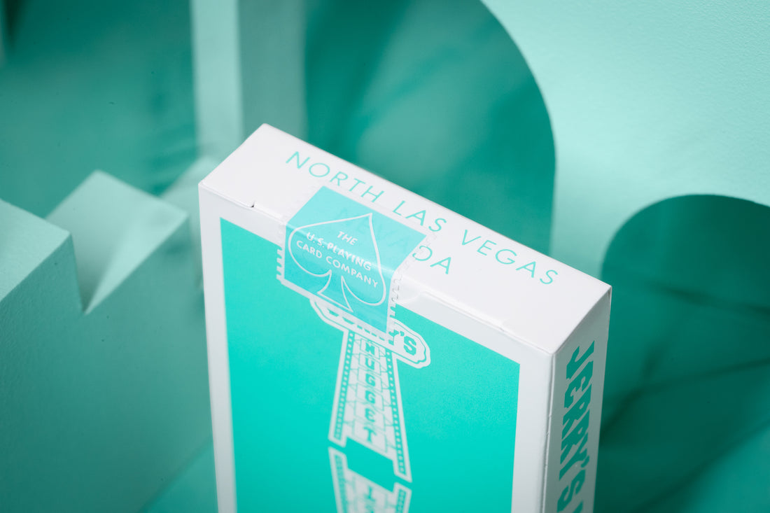 Jerry's Nugget Playing Cards - Tiffany Blue Edition – Riffle Shuffle Playing Card Co