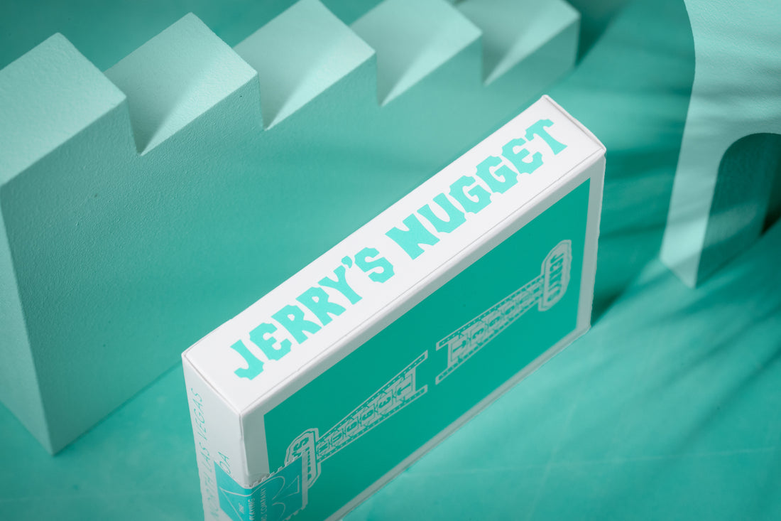 Jerry's Nugget Playing Cards - Tiffany Blue Edition – Riffle Shuffle Playing Card Co