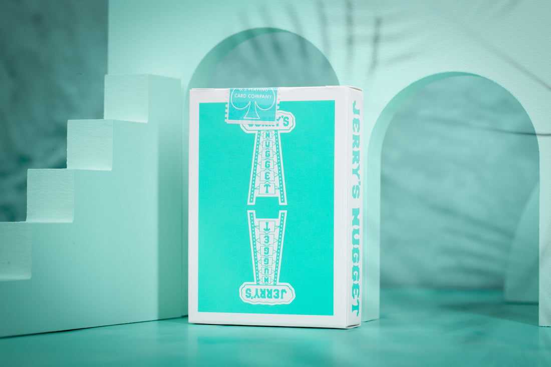 Jerry's Nugget Playing Cards - Tiffany Blue Edition – Riffle Shuffle Playing Card Co