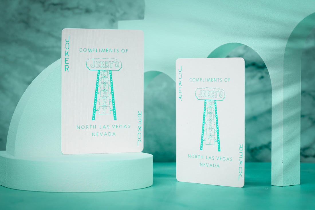 Jerry's Nugget Playing Cards - Tiffany Blue Edition – Riffle Shuffle Playing Card Co