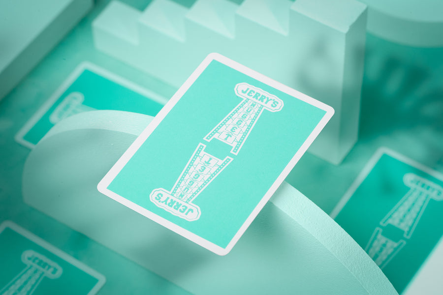 Jerry's Nugget Playing Cards - Tiffany Blue Edition – Riffle Shuffle Playing Card Co