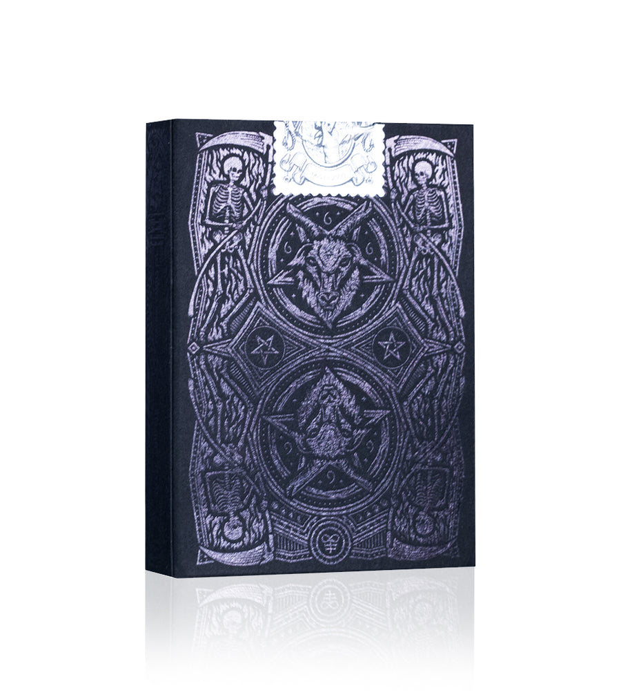666 Playing Cards Skeletal Silver Edition - Riffle Shuffle Playing Card Co