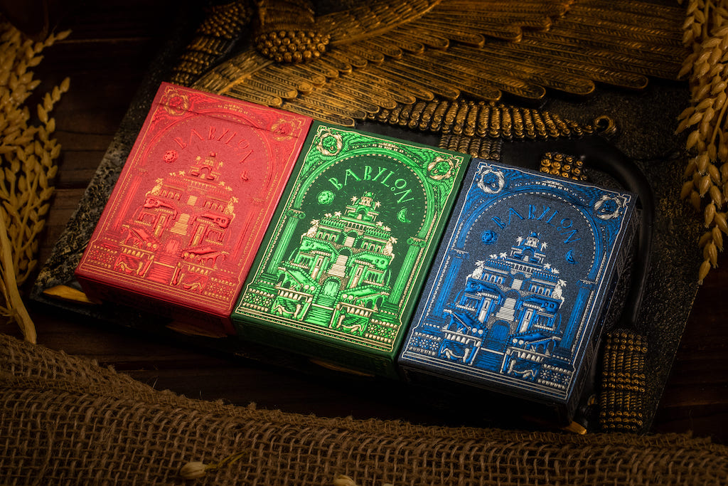 Babylon Playing Cards Ruby Red Edition - Riffle Shuffle Playing Card Co