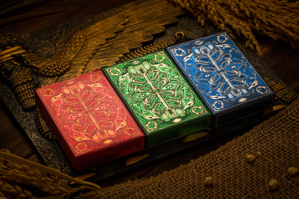 Babylon Playing Cards Cerulean Blue Edition - Riffle Shuffle Playing ...