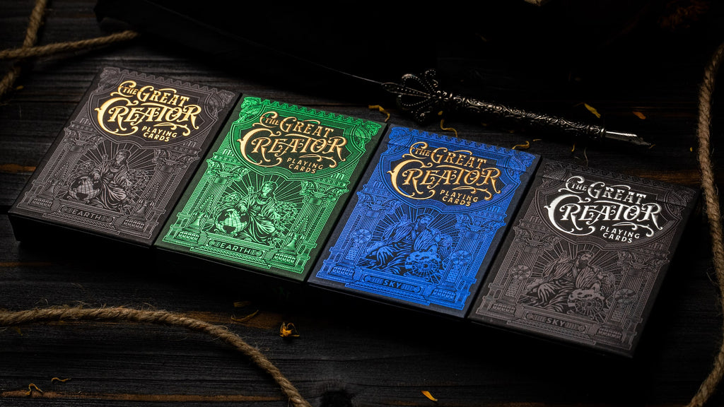 The Great Creator Playing Cards Gold Edition - Riffle Shuffle Playing ...