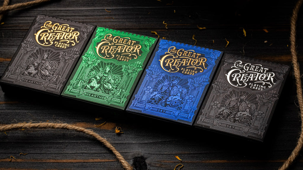 The Great Creator Playing Cards Earth Edition - Riffle Shuffle Playing ...