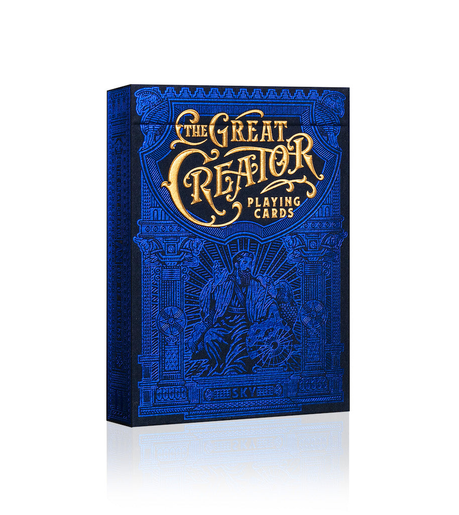 The Great Creator Playing Cards Sky Edition - Riffle Shuffle Playing ...