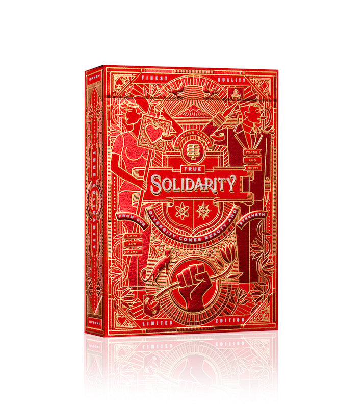 Solidarity Playing Cards Loving Red Edition - Riffle Shuffle Playing ...